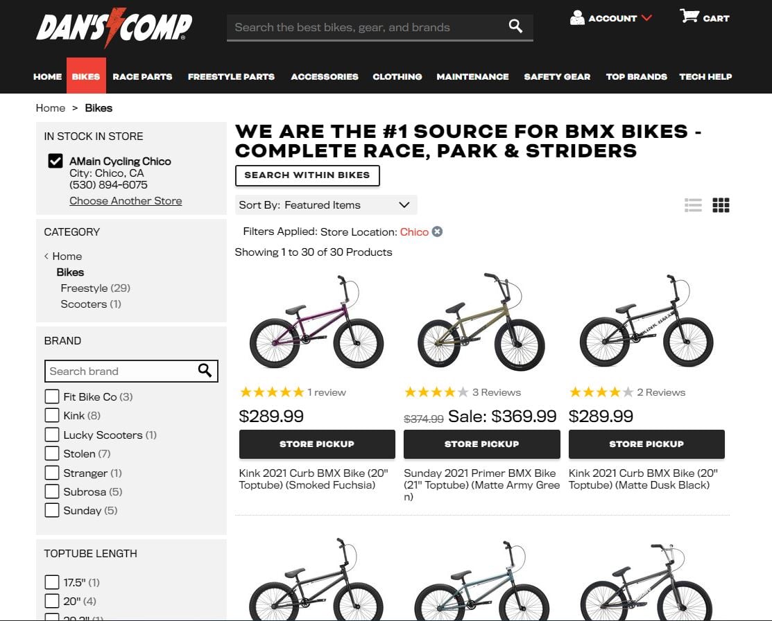 PERFORMANCE BICYCLE CHICO STORE - Chico CA - Hours, Directions, Reviews ...