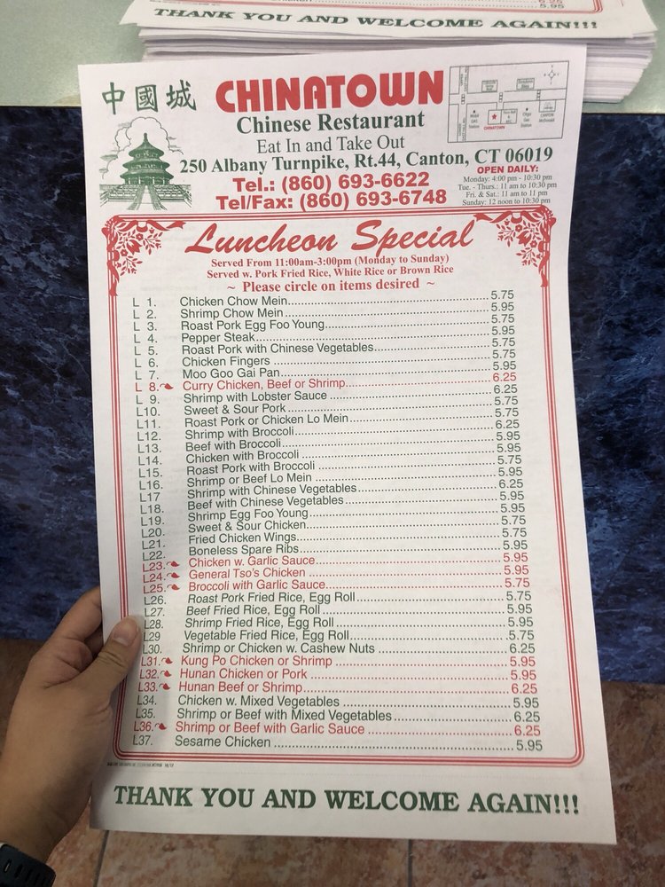 Chinatown Chinese Restaurant, Canton - Menu, Reviews (107), Photos (28 ...