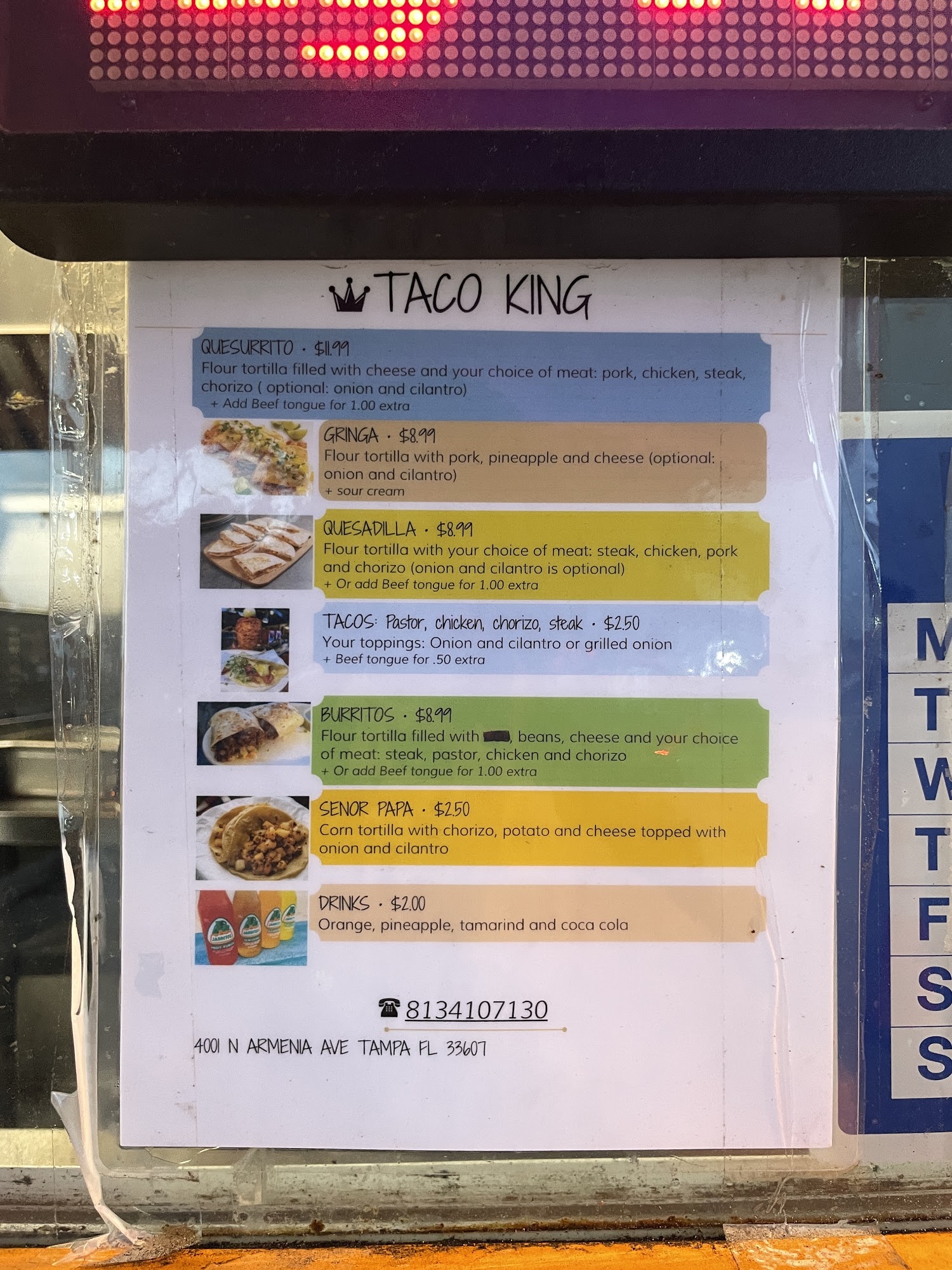 Taco King Food Truck, Tampa - Menu, Reviews (47), Photos (44 ...