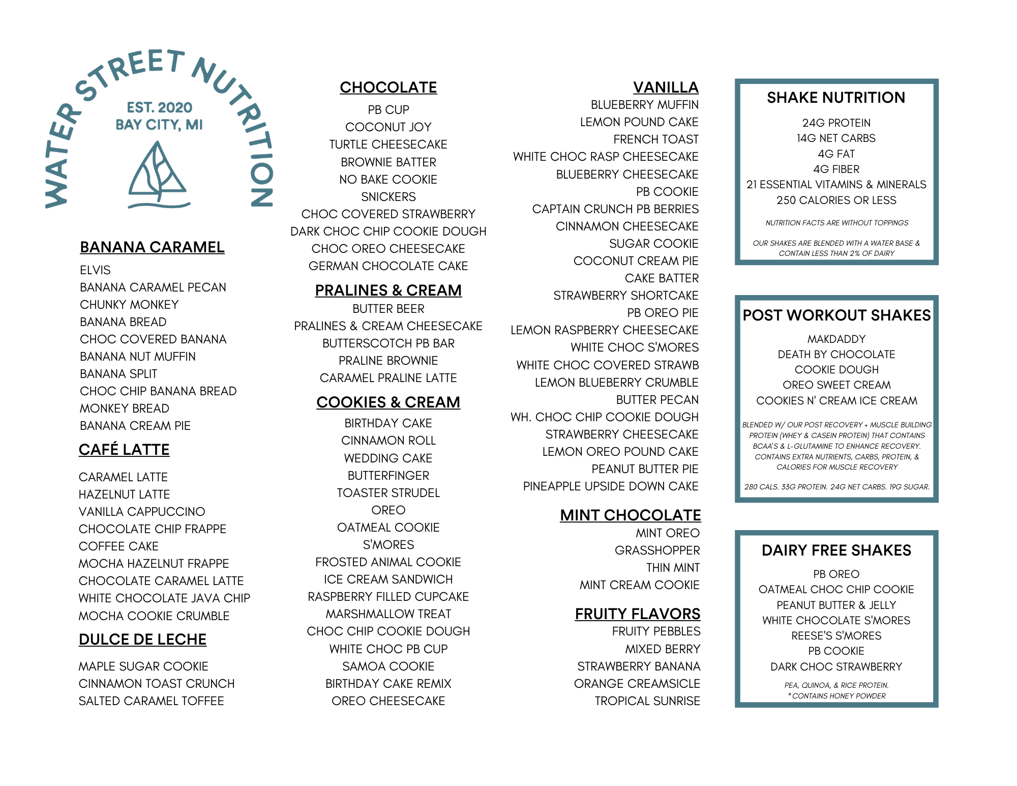 Water Street Nutrition, Bay City - Menu, Reviews (56), Photos (16 ...