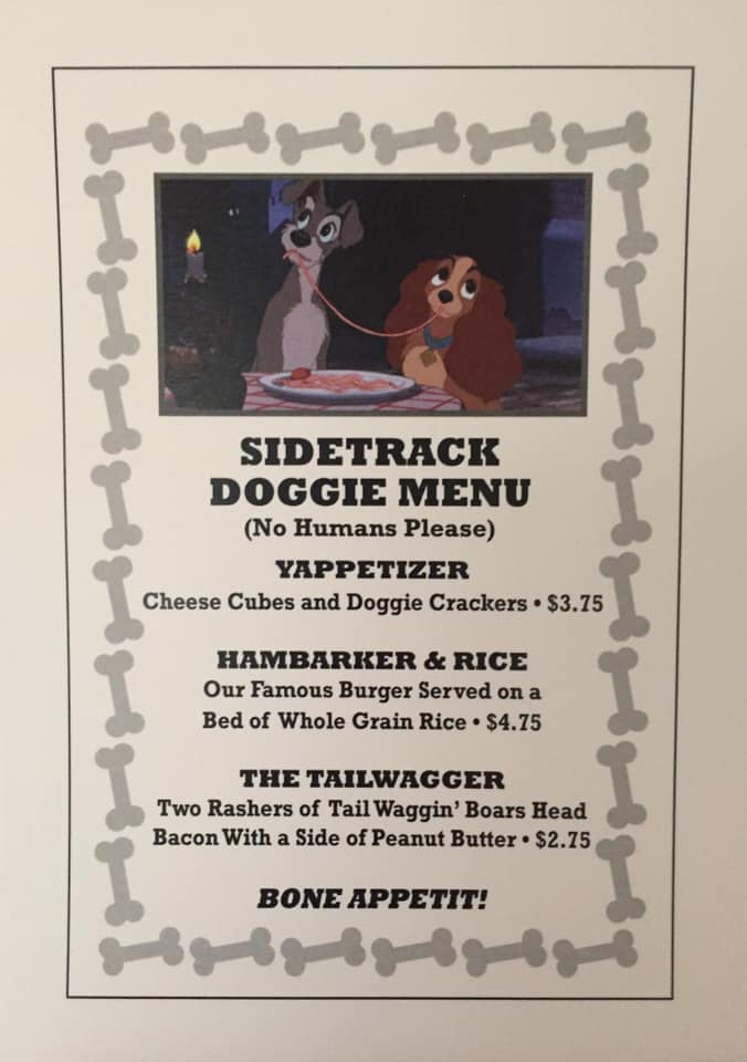 Menu for Sidetrack Bar and Grill, Ypsilanti, MI - Restaurantji