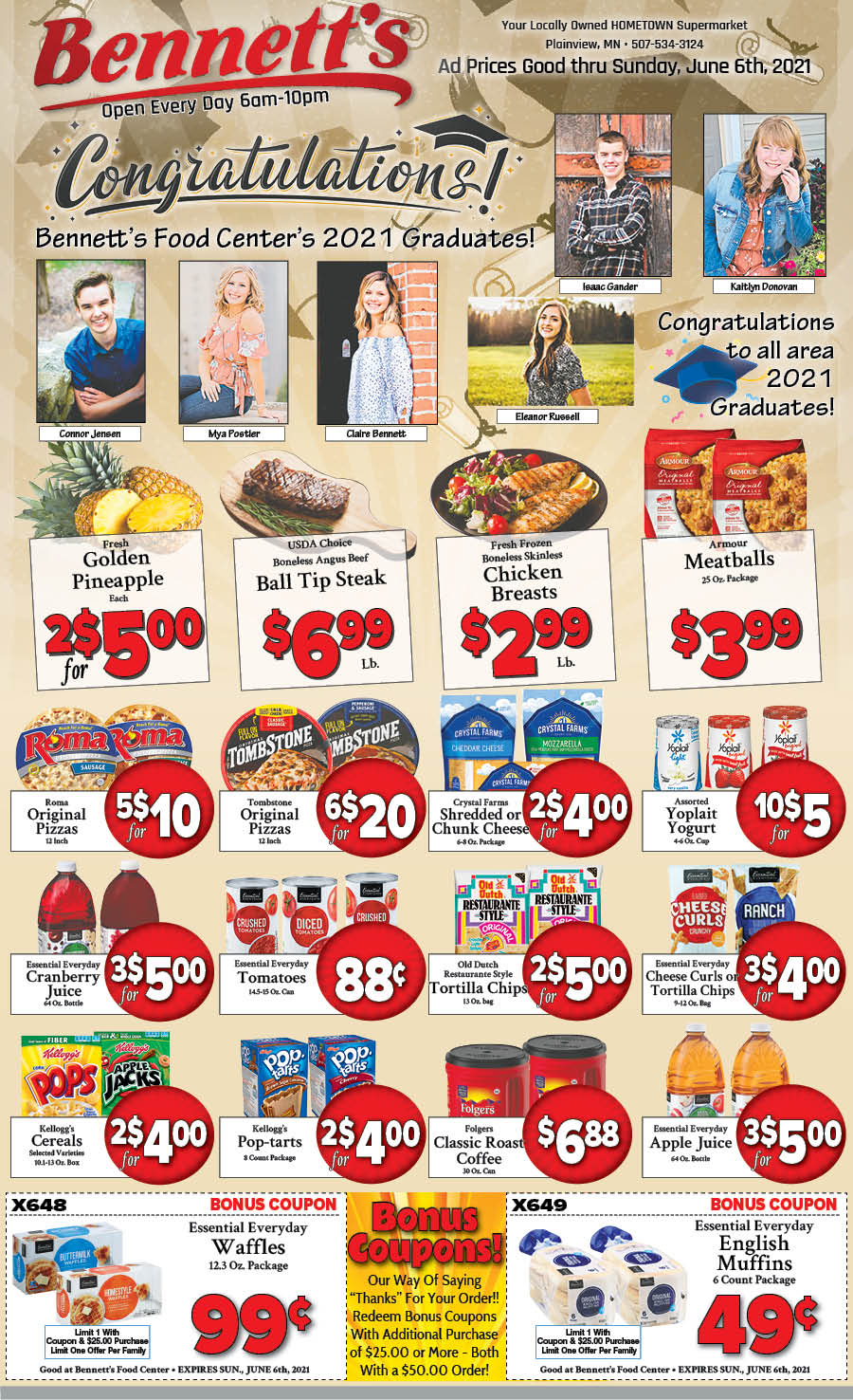 BENNETT'S FOOD CENTER - Plainview MN - Hours, Directions, Reviews ...