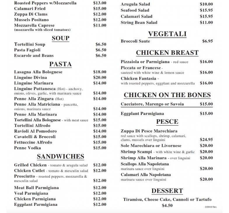 Divina Ristorante, Caldwell - Menu, Reviews (178), Photos (34 ...