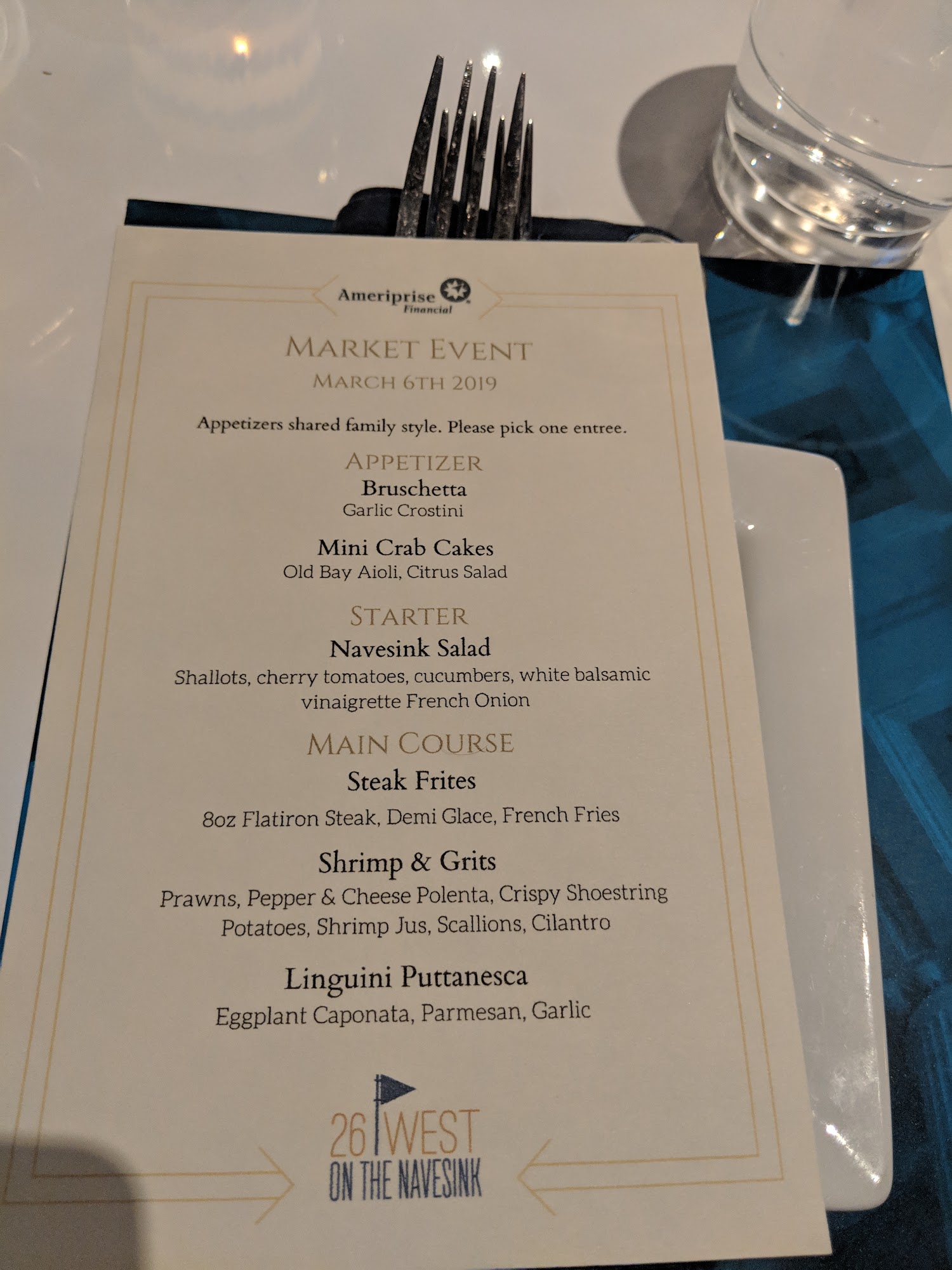 Menu for 26 West On The Navesink, Red Bank, NJ - Restaurantji