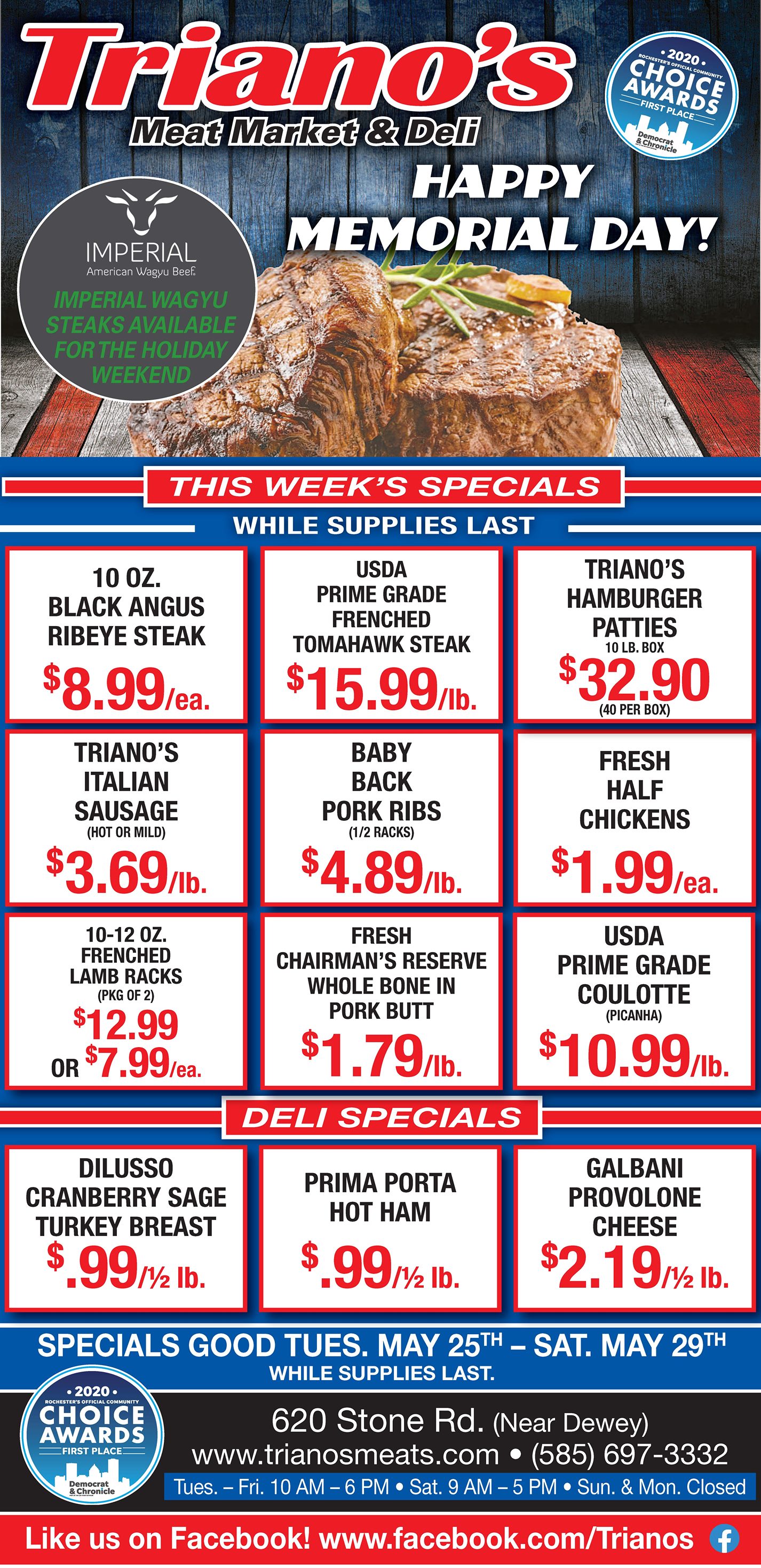 TRIANO'S MEAT MARKET - Rochester NY - Hours, Directions, Reviews ...