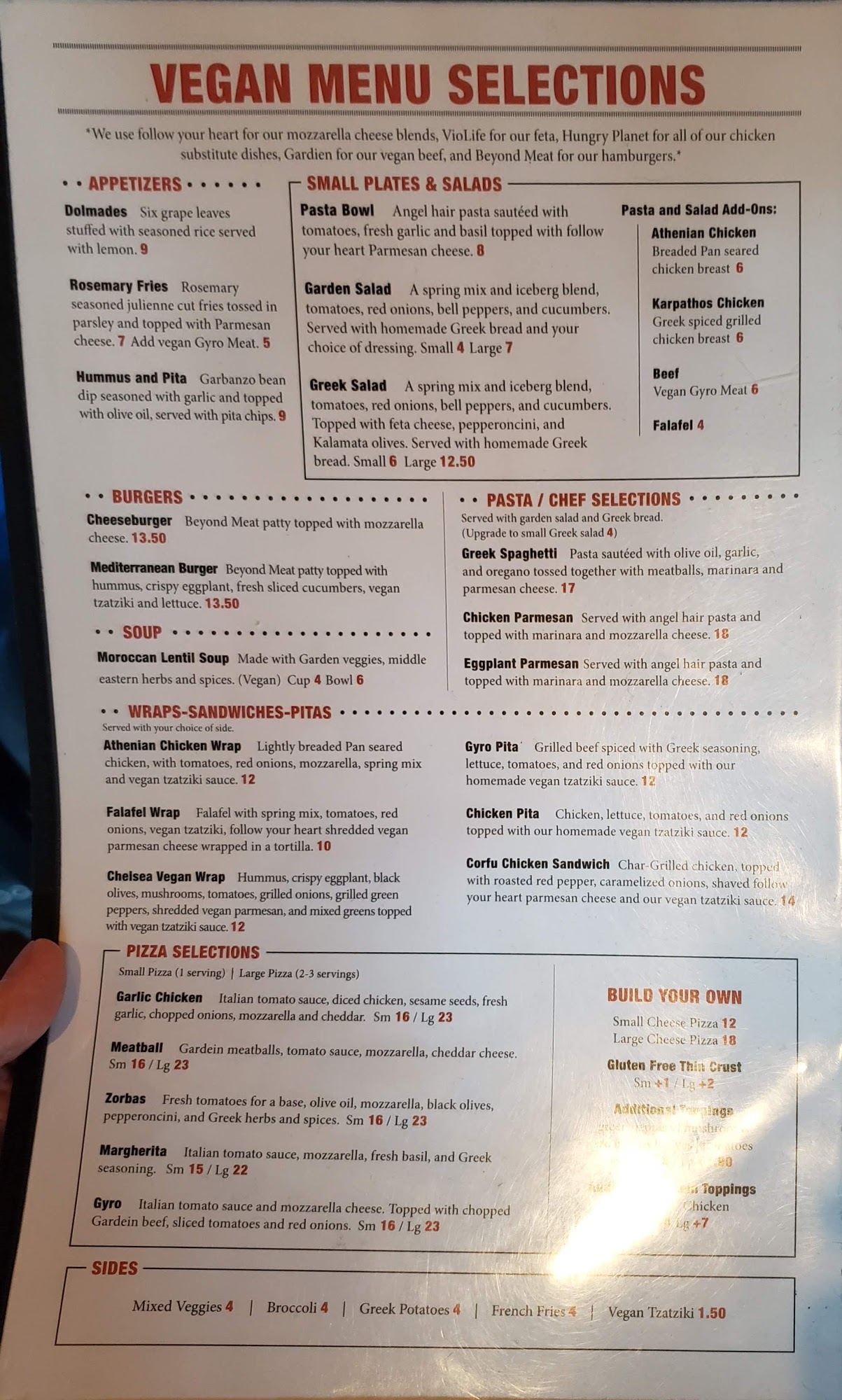 Menu for Orapax Restaurant and Bar, Norfolk, VA - Restaurantji