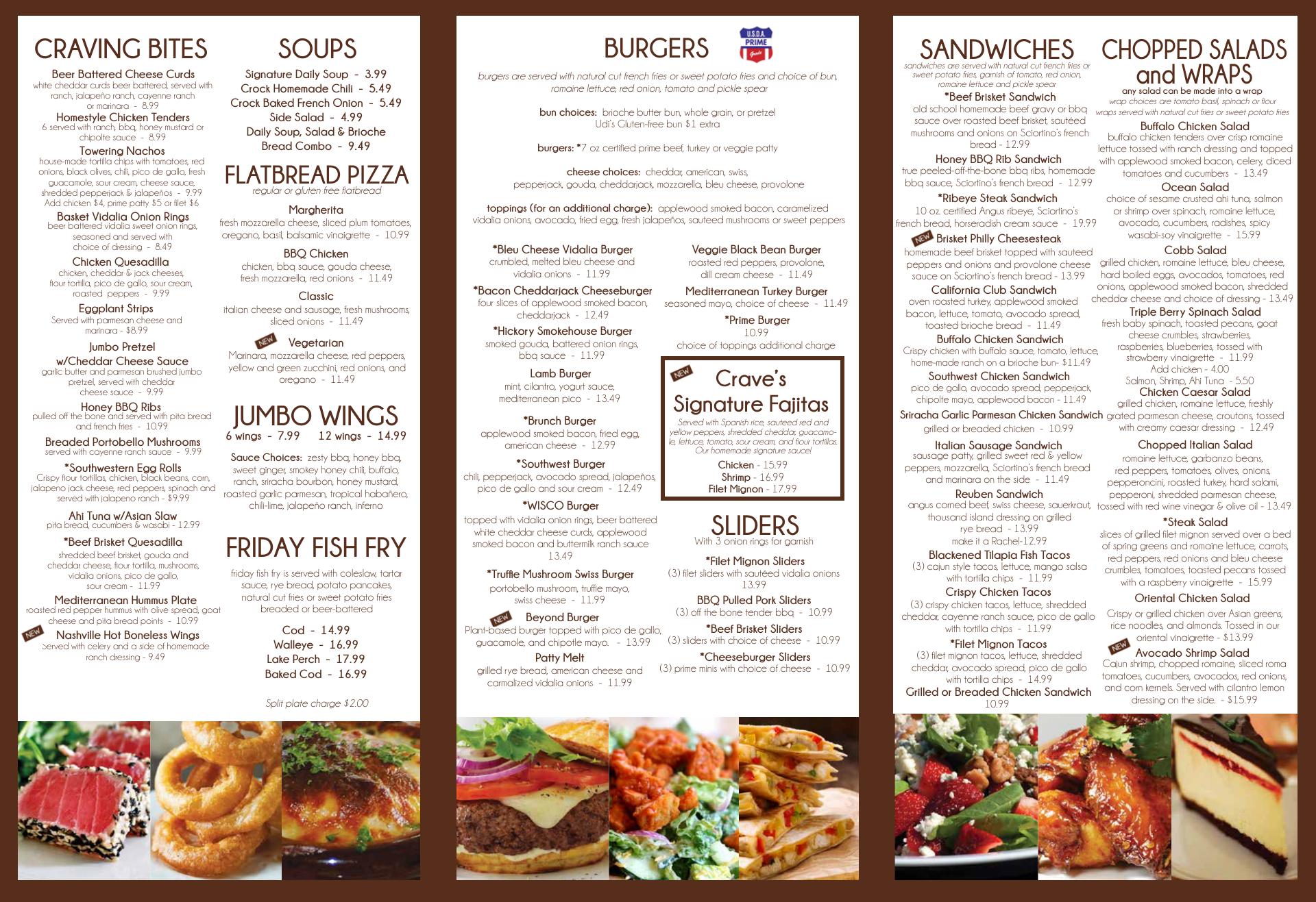 Crave Bar and Food, Mequon - Menu, Reviews (230), Photos (59 ...